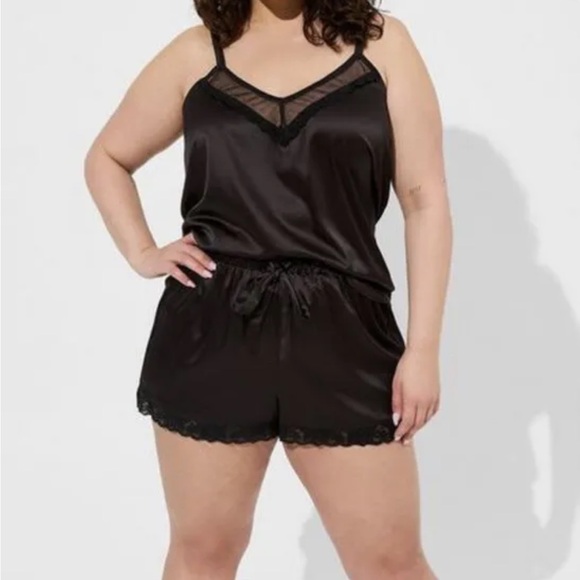 torrid | Intimates & Sleepwear | Torrid Dream Satin Lace Pajama Set ...